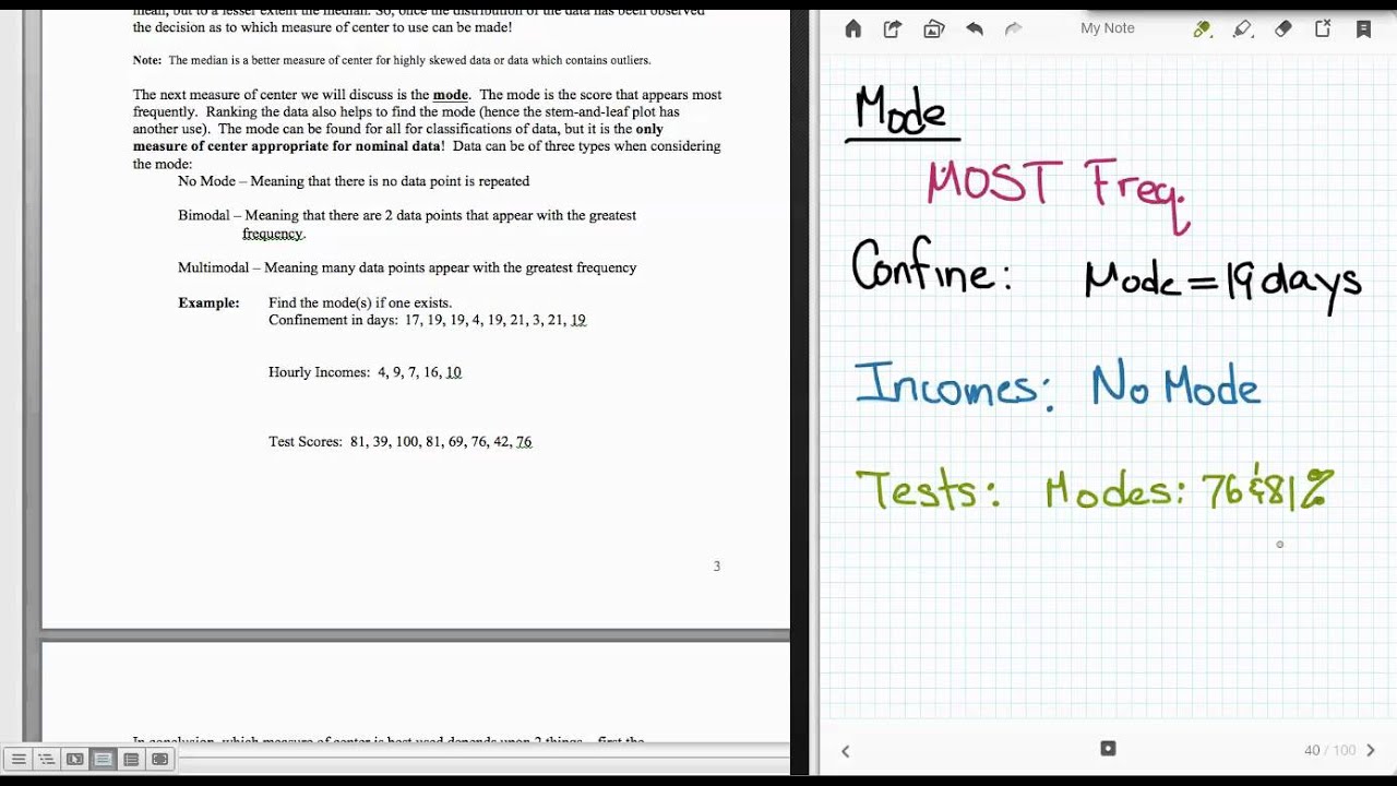 Stats Ch 3: Describing, Exploring & Comparing Data
