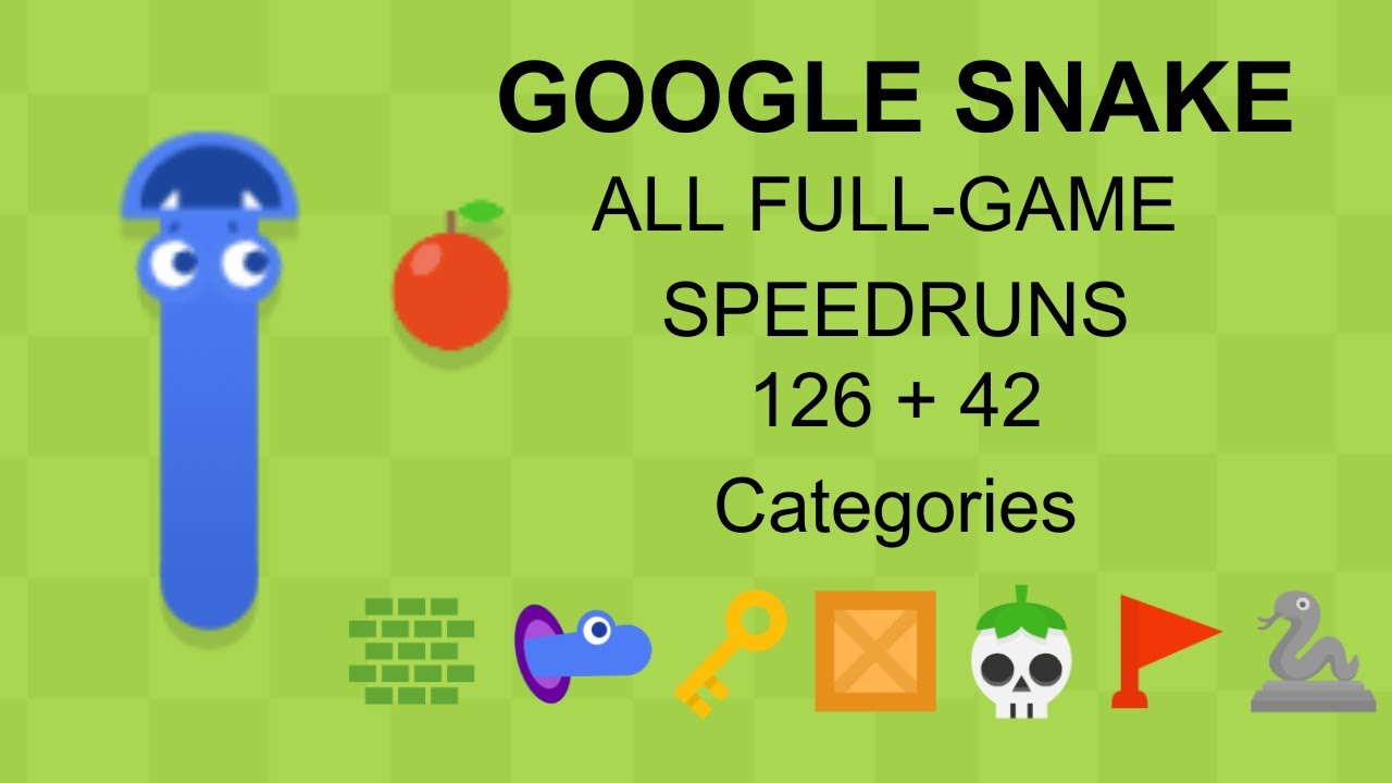 Google Snake - ALL 168 Full-Game Category 