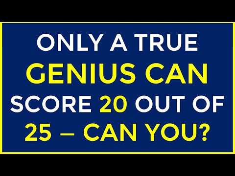 ONLY A TRUE GENIUS CAN SCORE 20 OUT OF 25 β THINK YOU CAN? #challenge 196