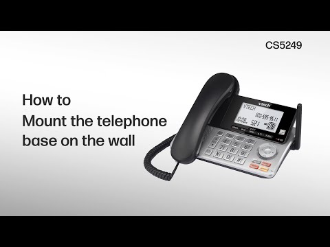 Mount the telephone on the Wall - VTech CS5249