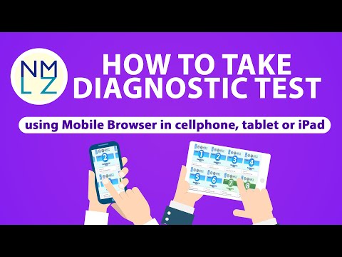 How to take Diagnostic Test (Mobile) | NMLZ