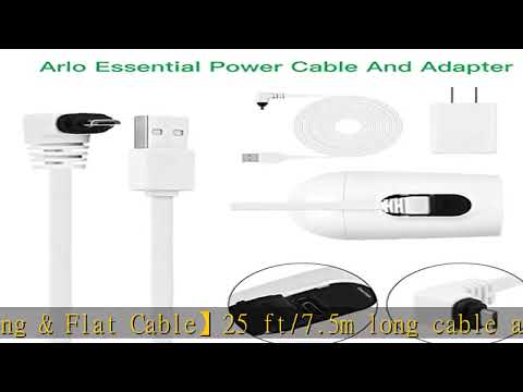 25ft/7.5m Power Adapter for Arlo Essential Spotlight, Weatherproof Outdoor Power Cable Continuously