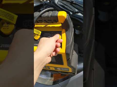 How to jump start a car battery with the portable battery jumper