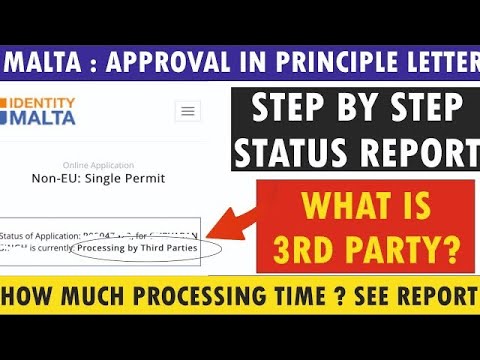 π²πΉ MALTA- STATUS REPORT STEP BY STEP OF APPROVAL IN PRINCIPLE LETTER |What is 3rd Party Processing