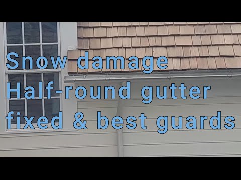 Solutions to common problems with half-round gutters, the optimal choice for gutter guards.