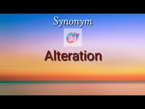 Alteration Synonym with Meaning||Googul Dictionary||