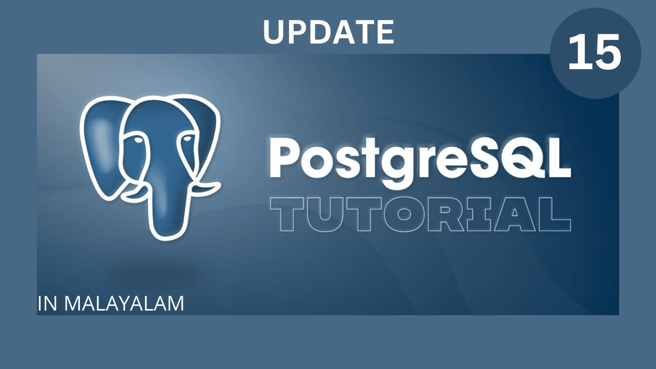 Update record in SQL || PostgreSQL  Tutorial || Malayalam