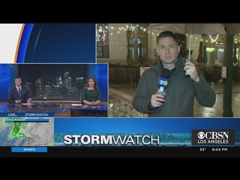 Rain Begins to Fall in Ventura County as Winter Storm Moves Down West Coast