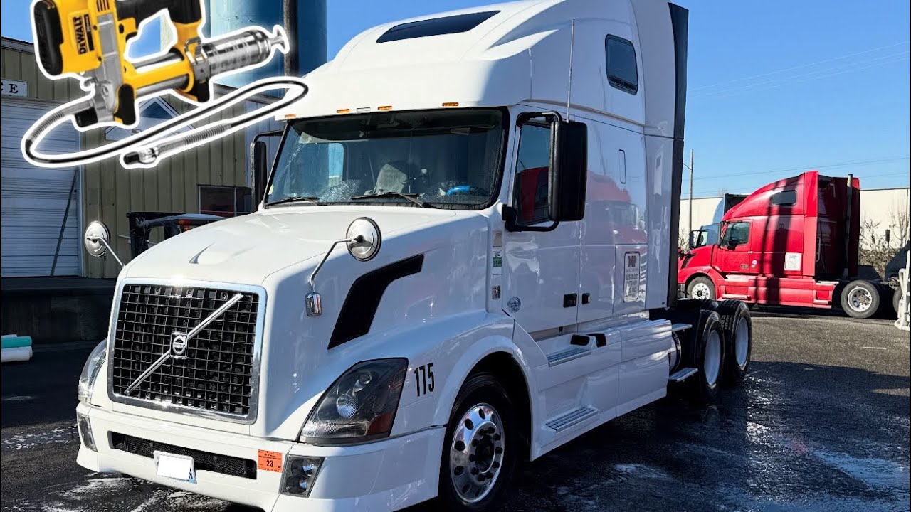 HOW TO Grease Volvo Semi Truck