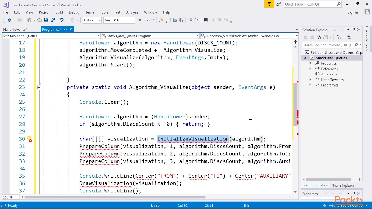 Beginning Data Structures and Algorithms in C# : Stacks | packtpub.com