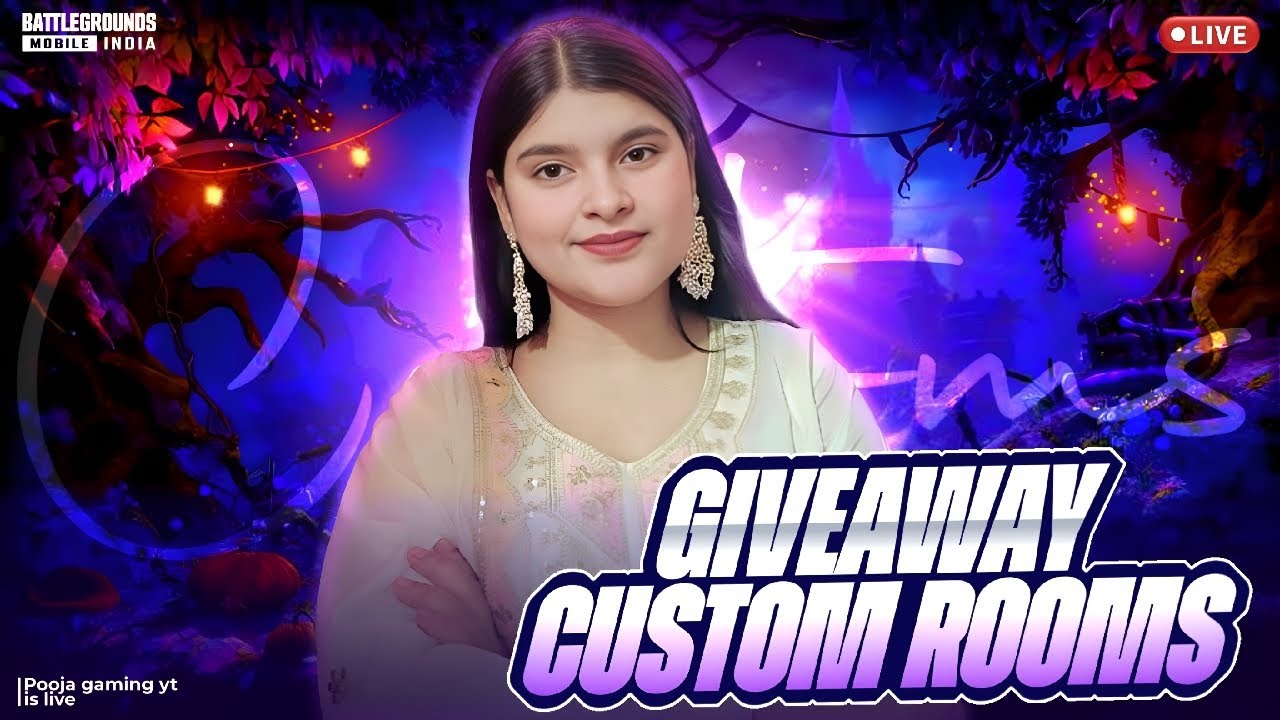 BGMI LIVE CUSTOM ROOM | 120 UC GIVEAWAY EVERY MATCH l POOJA GAMING IS LIVE