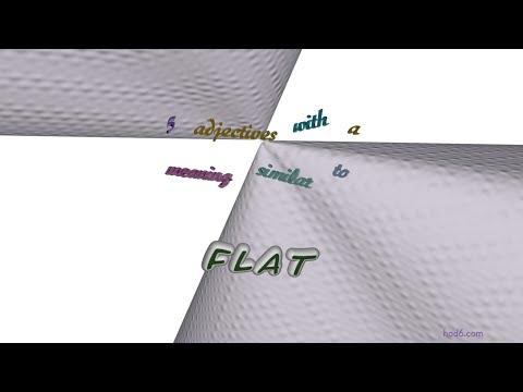 flat - 6 adjectives meaning flat (sentence examples)