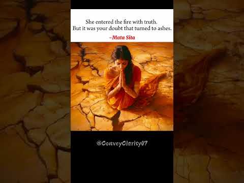 Sita’s Fire Test: A Lesson in Faith👀🔥#shorts