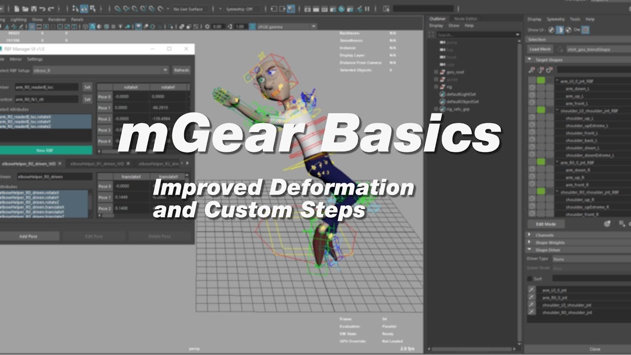 mGear Basics: Improved Deformation and Custom Steps. Gumroad Tutorial