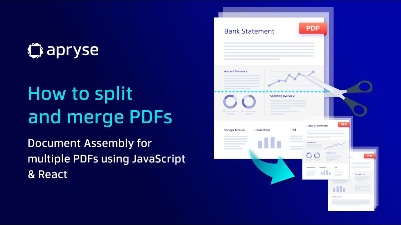How to split and merge PDFs: Document Assembly for multiple PDFs using JavaScript & React