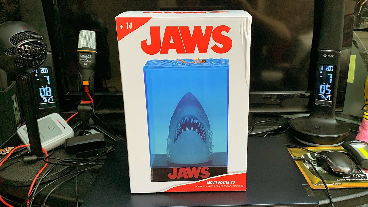 Jaws Movie Poster 3-D Replica Unboxing!!!