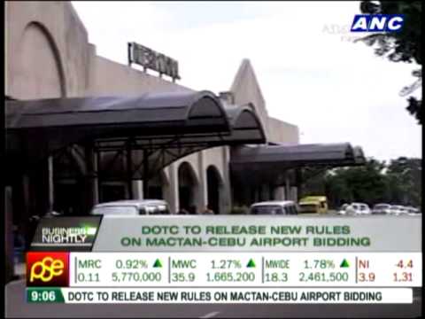 DOTC to release new rules on Mactan-Cebu airport bidding