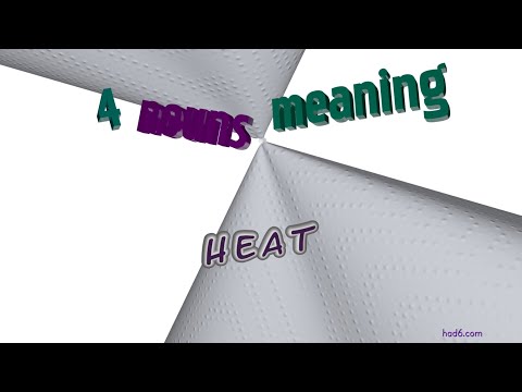 heat - 4 nouns which are synonym of heat (sentence examples)