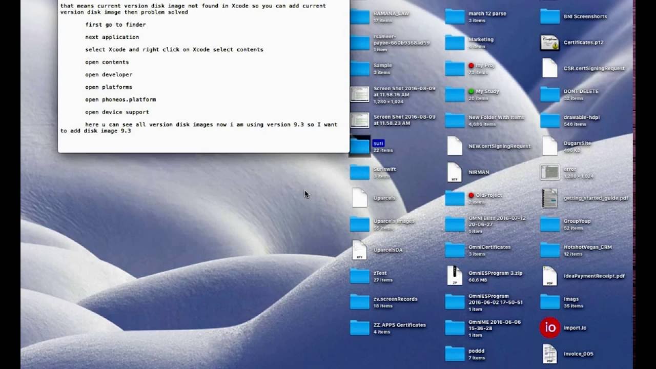 Could not find Developer Disk image in IOS Xcode