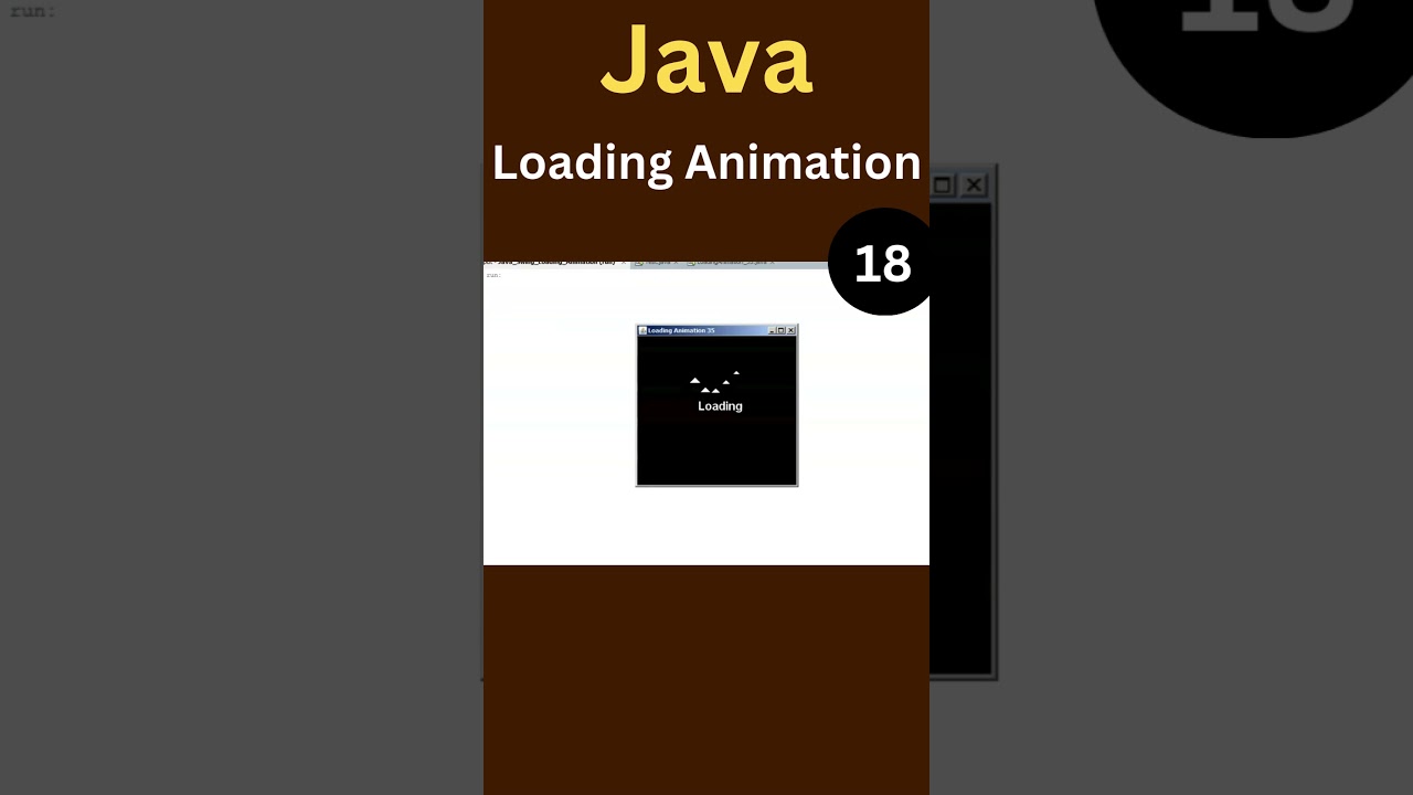 Java Swing: Create a Flying Triangles Loading Animation