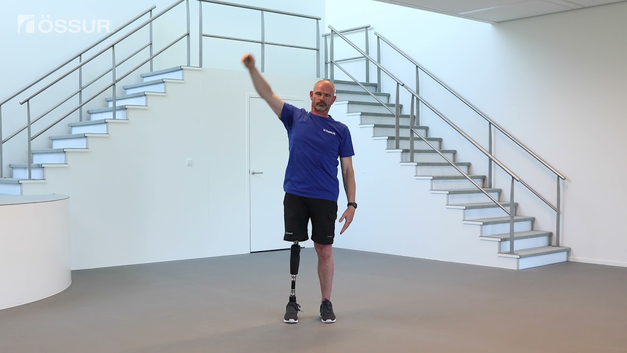 Functional Training Exercise - Trunk side flexion stretch standing