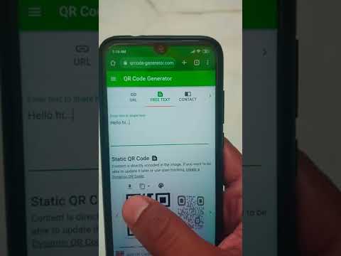 How to convert your text message to QR Code