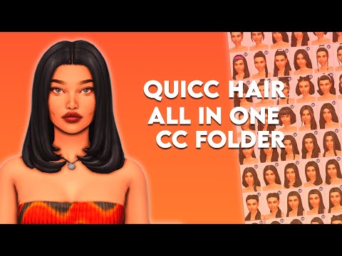 Sims 4| Qicc All In Hair One CC Folder (Maxis Match)
