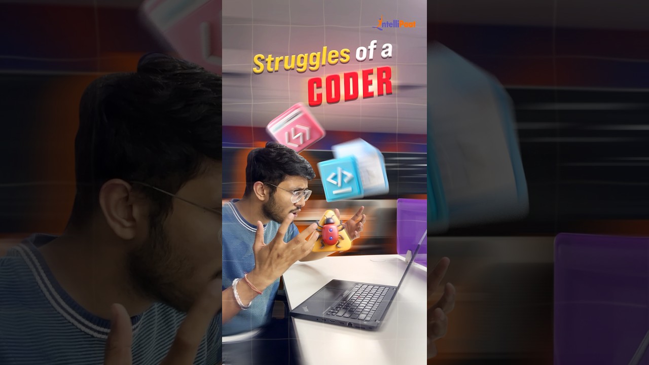 Struggles of a Coder | The Reality of Coding | Intellipaat #Shorts #Coder #Programmer