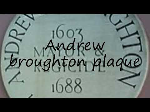 How to pronounce Andrew broughton plaque in English?