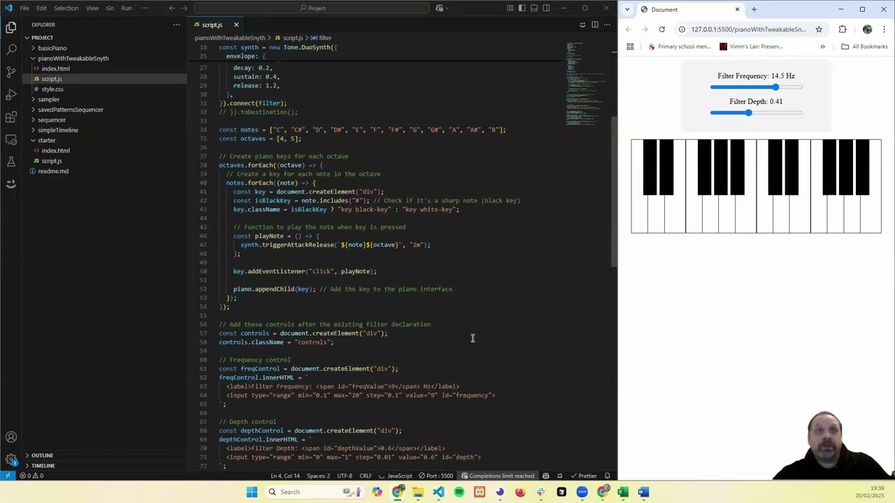 Make Musical Instruments from Pure Code with Javascript and Tone.js