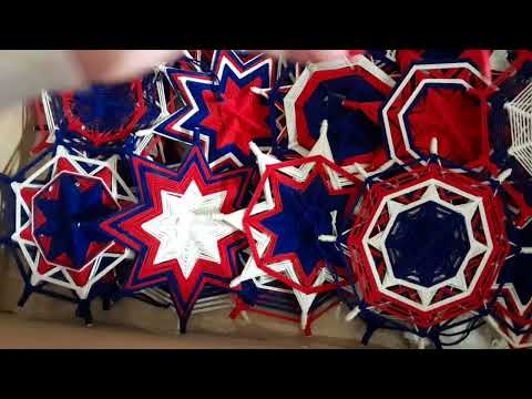 australian flag colours star mandalas
