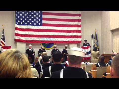 US Navy Retirement Ceremony