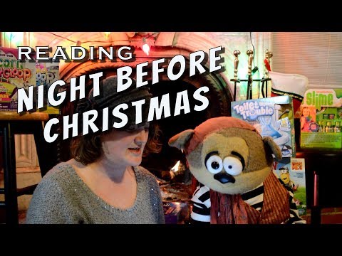 NIGHT BEFORE CHRISTMAS poem read by the fire on Christmas Eve!
