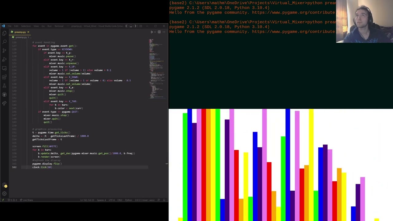 Python 3.10 Visualizer Honors Project for Signal Analysis Code and Program Demo