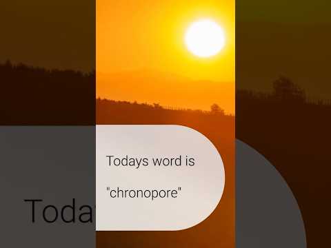 Learn This New Word To Sound Smarter Instantly - Chronopore