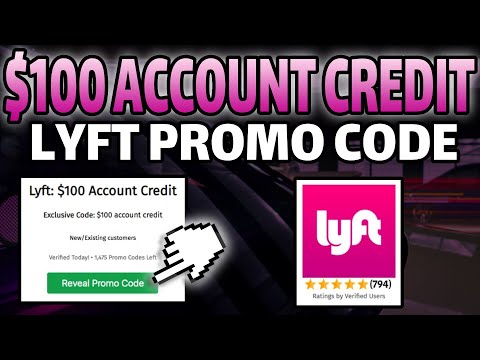 Lyft Promo Code 2023 | $100 Account Credit Discount Code New / Existing users!