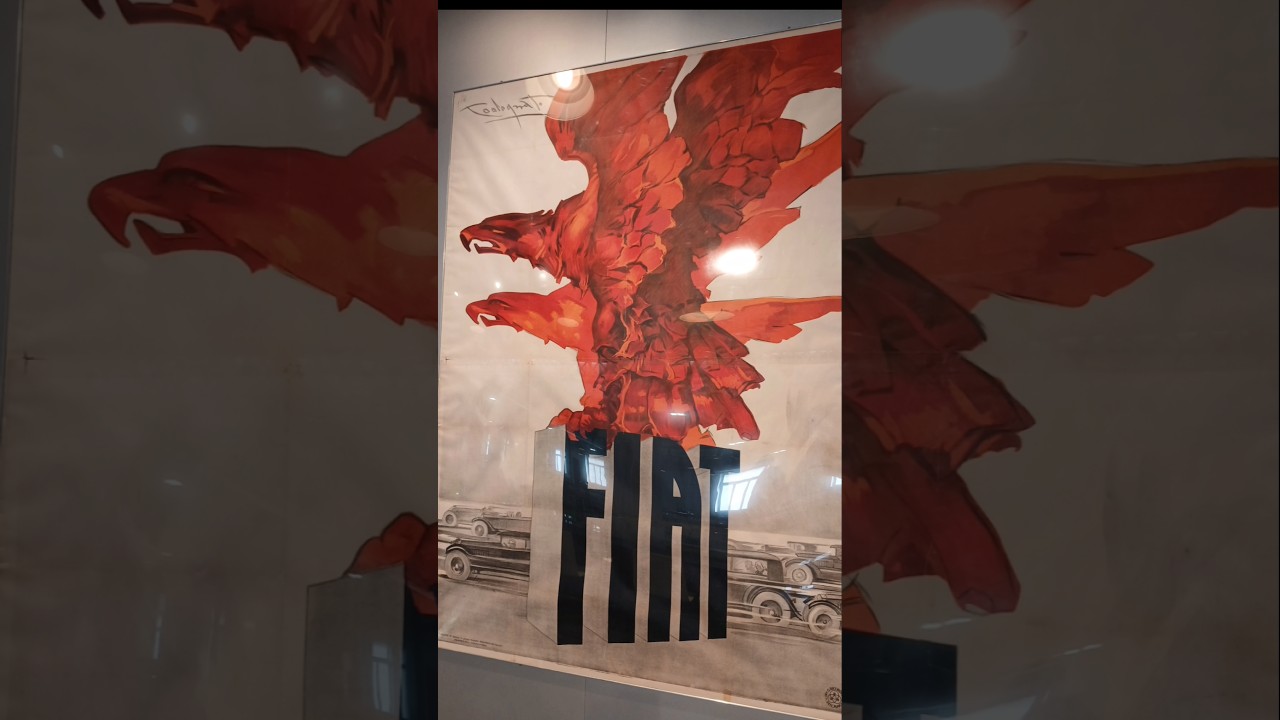 Turins Fiat museum and Italian fascist imagery. Subbuteo shop. #fiat #torino #fascism #fasces