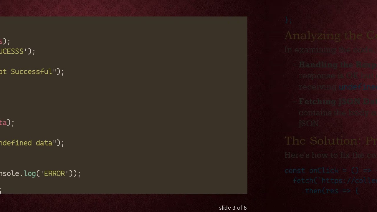 Solving the undefined Issue with Fetch API in JavaScript