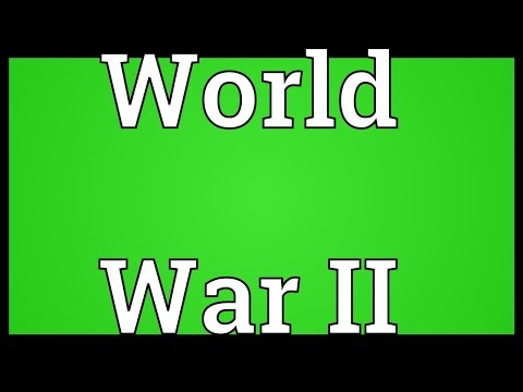 World War II Meaning