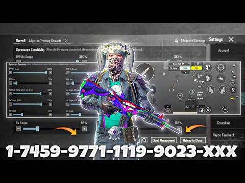 NEW UPDATE 3.8🔥BEST SENSITIVITY CODE + CONTROL SETTINGS BGMI/PUBG MOBILE