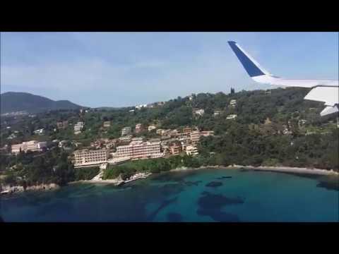Travelers Tales - Landing at Corfu airport video