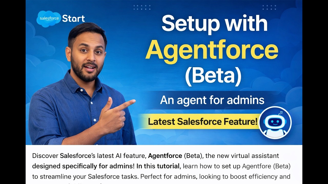 Salesforce Agentforce (Beta) Setup | AI Agent for Admins | Latest Salesforce Feature 🚀