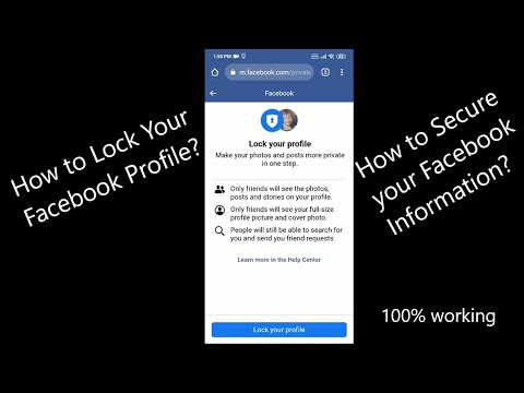 How To Lock and Secure your Facebook Profile - (100% working)