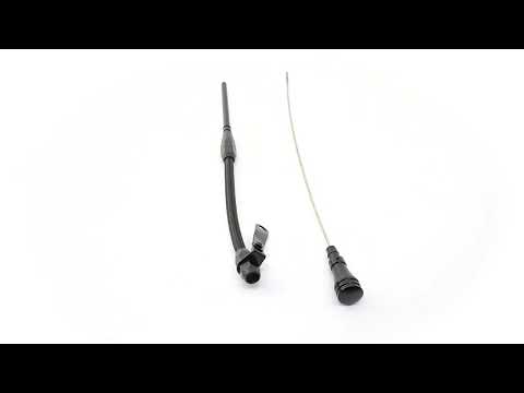 CFR-2001-PBK 1980-UP CHEVY SMALL BLOCK FLEXIBLE ENGINE OIL DIPSTICK - BLACK BRAIDED