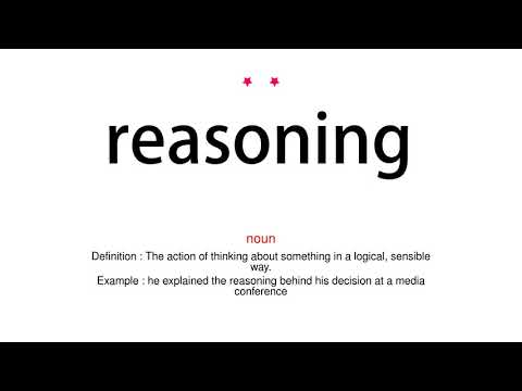 How to pronounce reasoning - Vocab Today