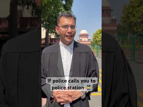 If police calls you to police station #legal #lawyer #legal