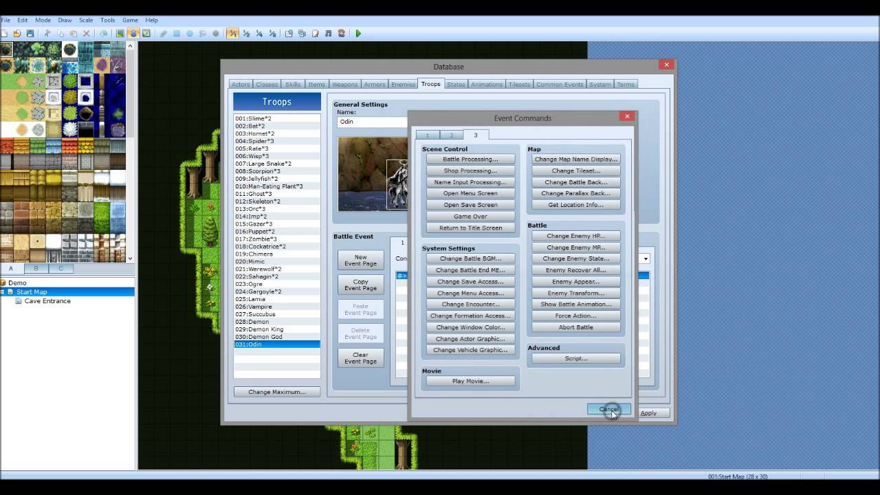 RPG Maker VX Ace Tutorial Enemies