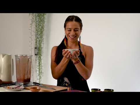 Smooth and Delicious Vanilla + Rose Ceremonial Cacao Drink by Florencia Fridman of Cacao Laboratory