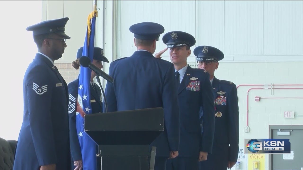Change of command at McConnell Air Force Base