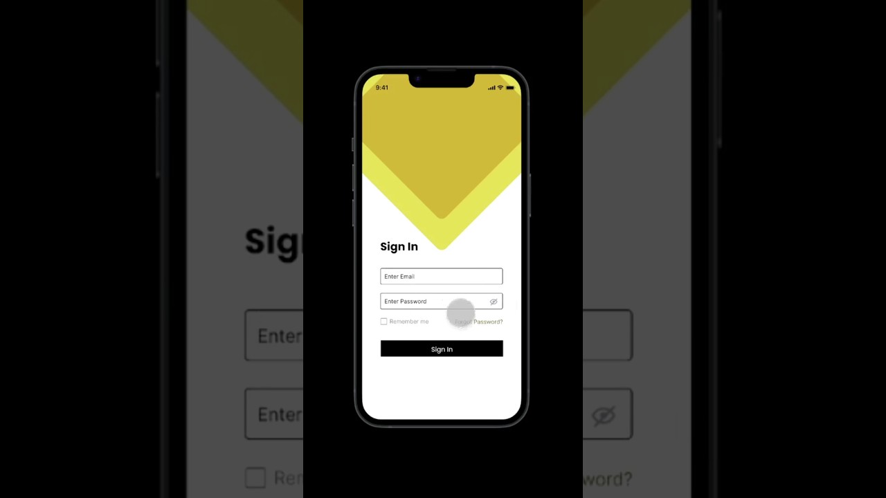 Smart Animate Login / Sign In Screen in Figma | UI Daily Challenge.